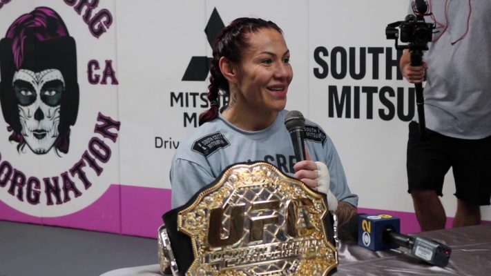 UFC 232's Cris Cyborg Holds Open Workout, Talks Amanda Nunes Fight
