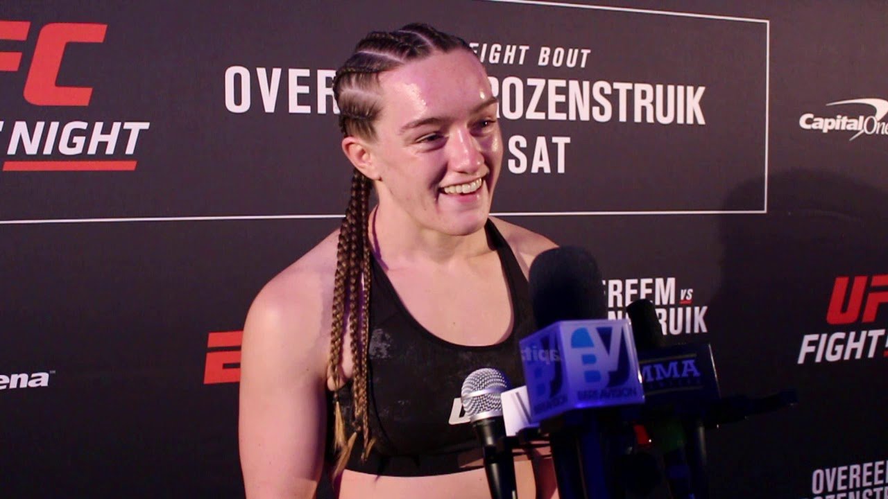 Aspen Ladd Talks Coach Lighting Her Up Prior to UFC DC Finish
