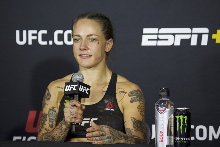 UFC Vegas 11: Jessica-Rose Clark on Late Stoppage, Instant Replay