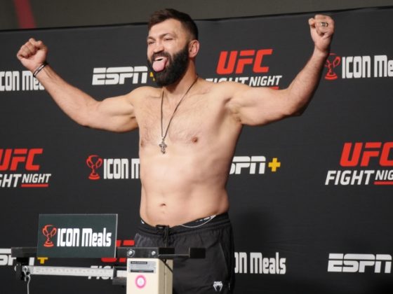 UFC Vegas 53: Font vs. Vera Weigh-In and Face-Off Photo Highlights