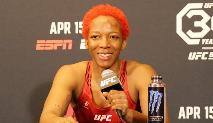 UFC Kansas City's Joselyne Edwards Reacts to Judging Controversy ...