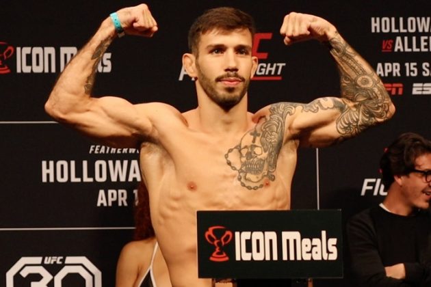 UFC Vegas 91: Nicolau vs. Perez Weigh-In Results