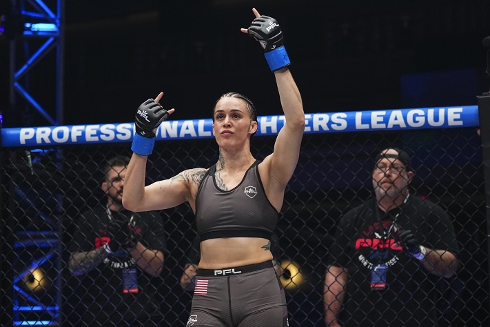 PFL 5: Amber Leibrock Reacts to Head Kick KO Going Viral, Looks Ahead ...