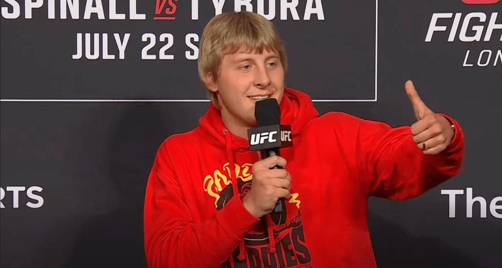 Paddy "The Baddy" Expresses Desire to Coach TUF Season Against Ilia Topuria