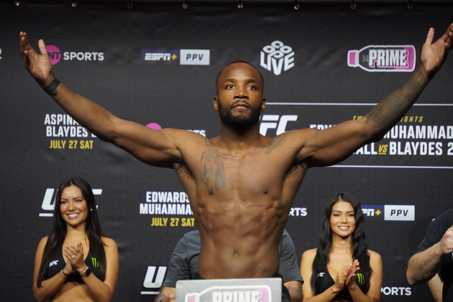 UFC London: Edwards vs. Brady Weigh-In Results