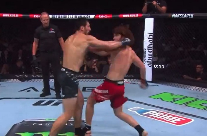 Shara Magomedov Stuns with Double Backfist KO of Armen Petrosyan at UFC 308