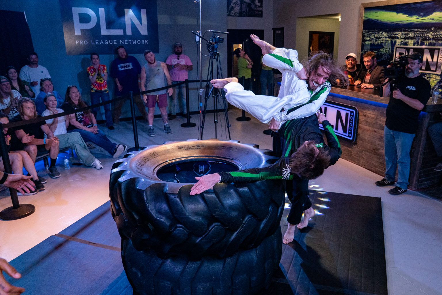 Ultimate Tire Wrestling Premieres on PLN's Friday Night Fights Week 4